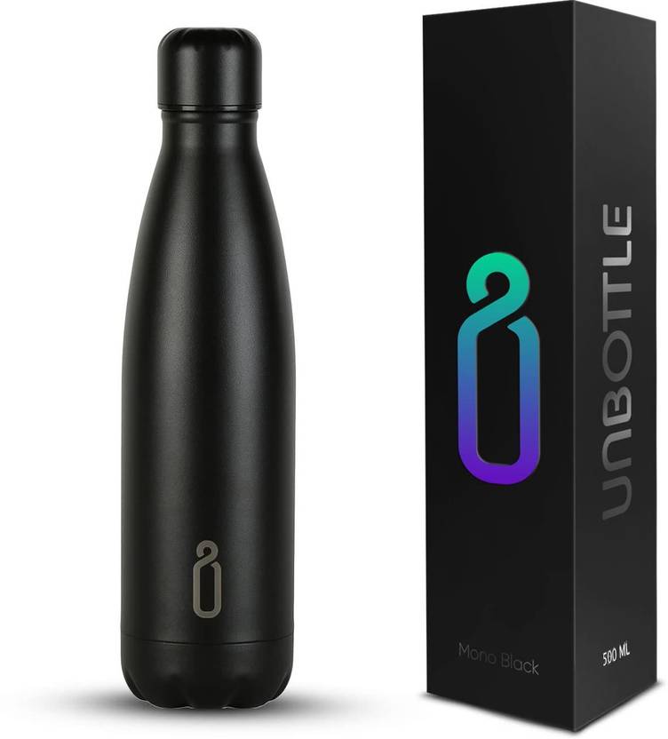 Unbottle Mono All Black 500 ml Steel Bottle - Buy Unbottle Mono All ...