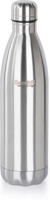 Sumeet Stainless Steel Double Walled Flask / Water Bottle, 24 Hours Hot ...