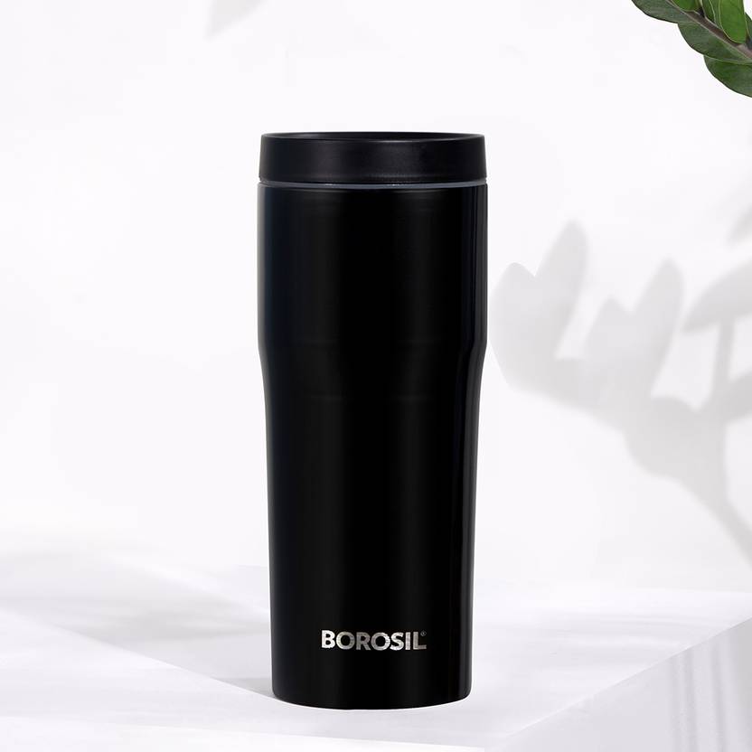 BOROSIL Hike Vacuum Insulated Tumbler, 9 Hrs Hot & 13 Hrs Cold Wide Mouth 480 ml Flask 480 ml ...