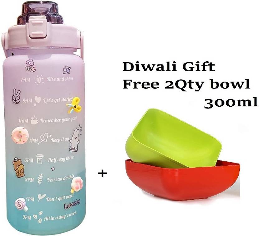heet 2 litre Motivational Water Bottle Gallon with Time Marker, Fitness ...