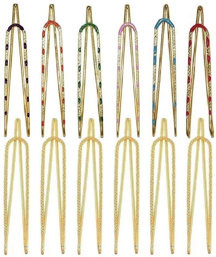 Thanus Craft Sareepins Set Fancy Sari Pin Set Broaches Safety Sadi