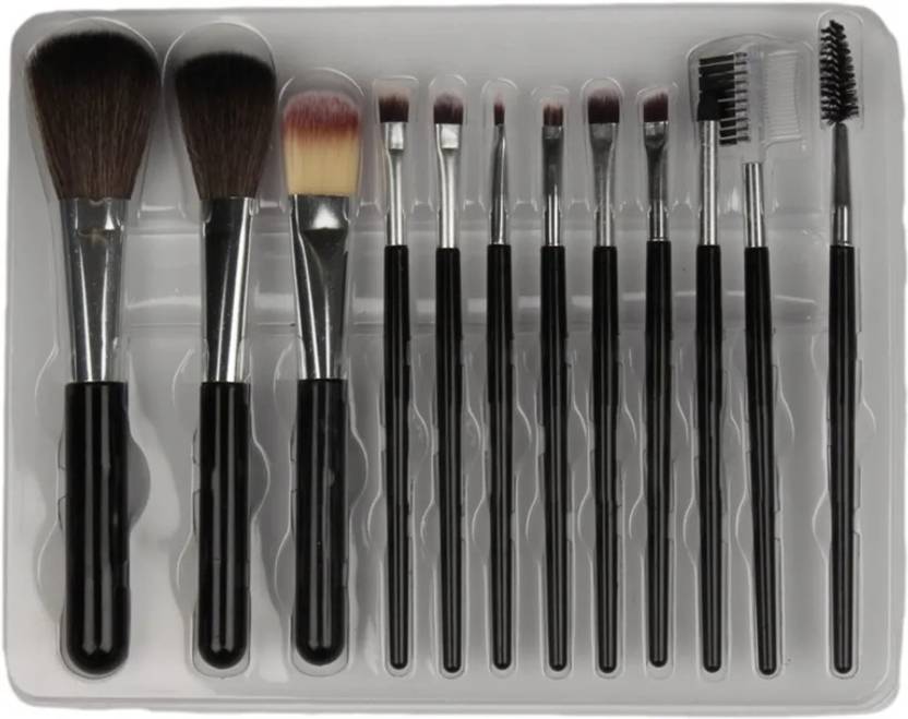 TINTMUSE Brush Set for Face & Eye Makeup – Set of 12 Soft Synthetic ...