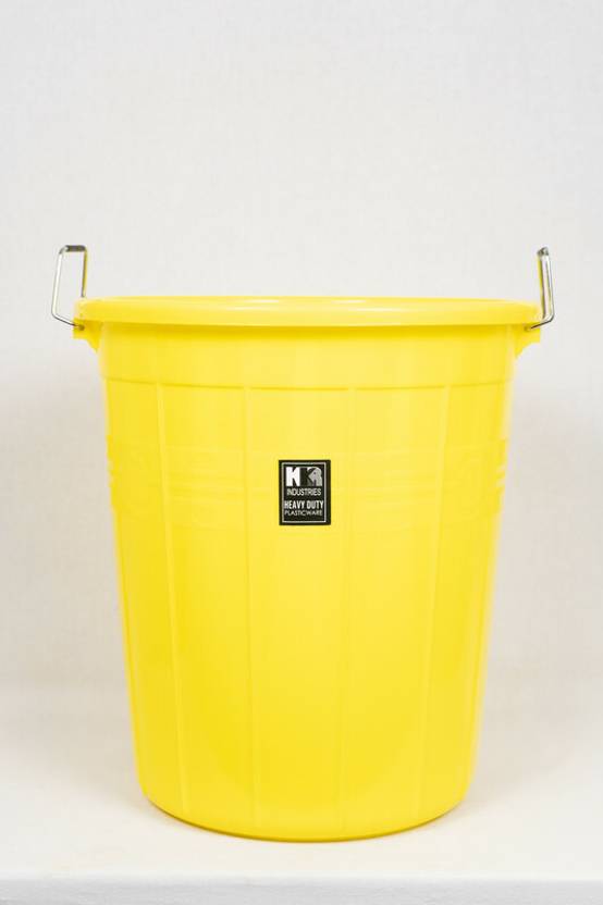 KKR INDUSTRIES Heavy Duty Plastic Storage Bucket 80 Litres ( Yellow ...