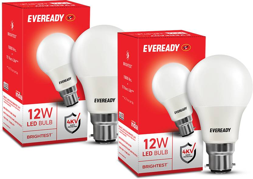 EVEREADY 12 W Standard B22 LED Bulb Price in India - Buy EVEREADY 12 W ...