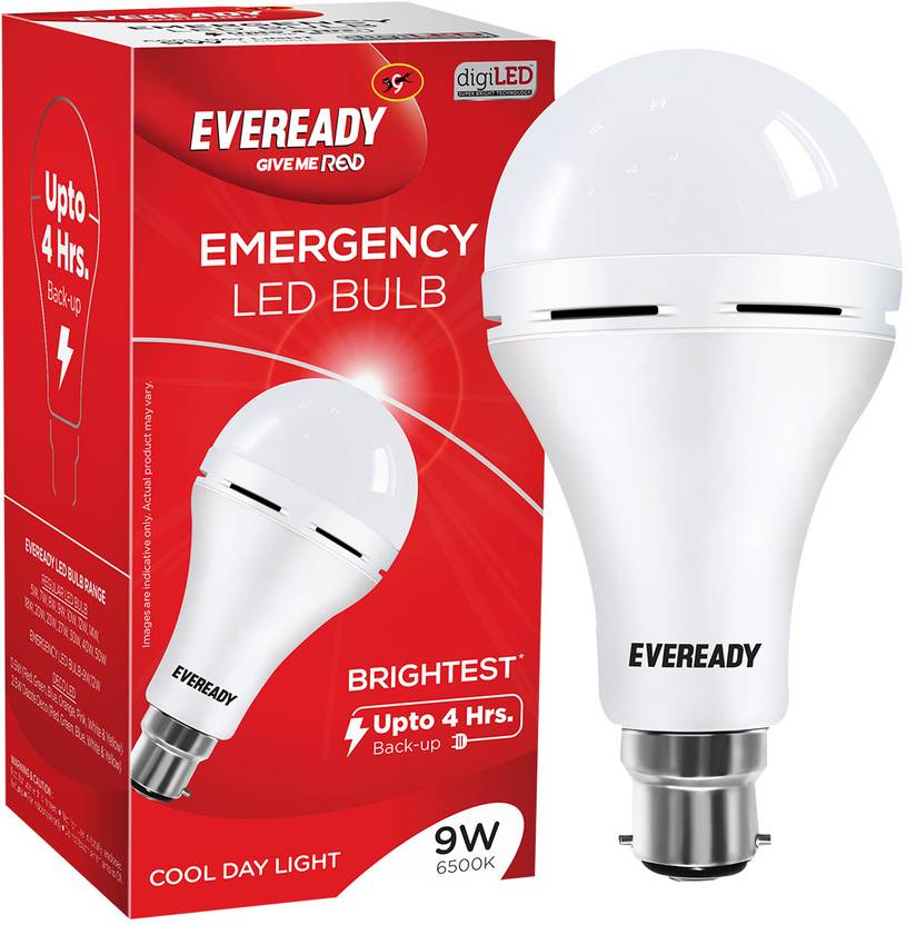EVEREADY 9W Inverter Bulb 4 hrs Bulb Emergency Light Price in India ...