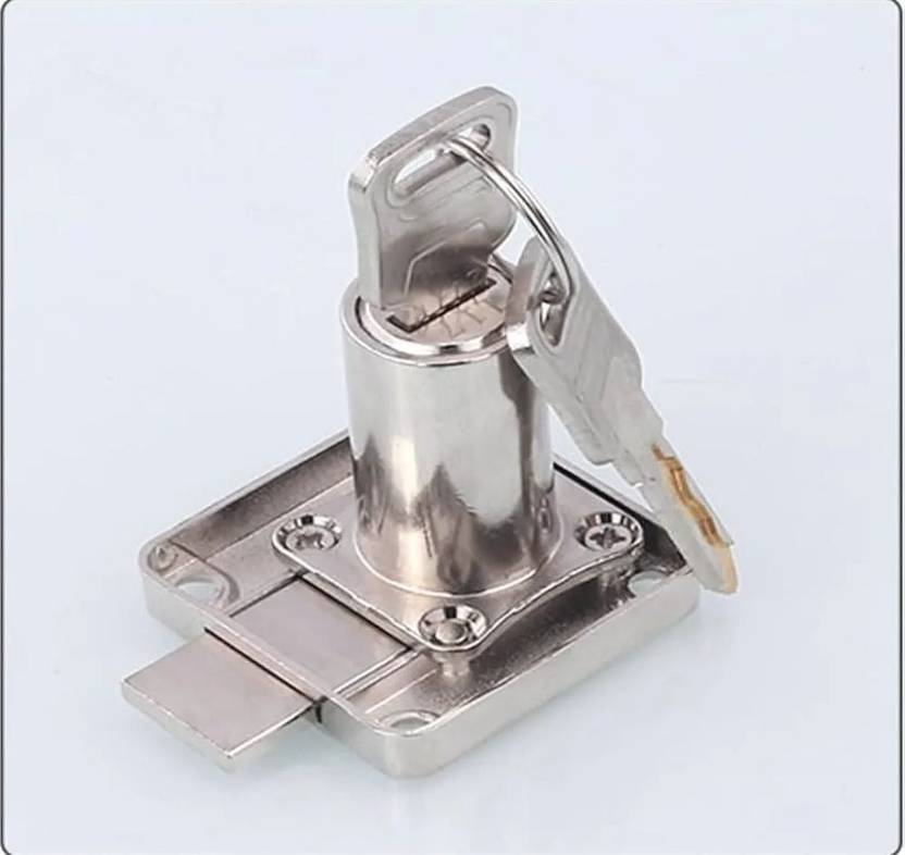 EBCO Cabinet Drawer Lock with Key, 15mm Long Latch, Stainless Steel ...
