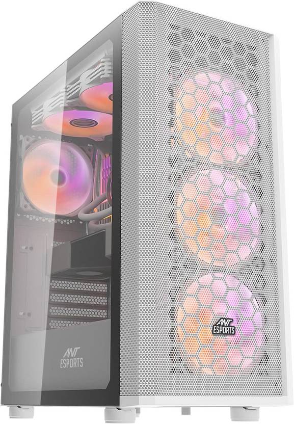 Ant Esports 250 Air Pre-Installed 3 x 120mm Front Fans Mid Tower ...