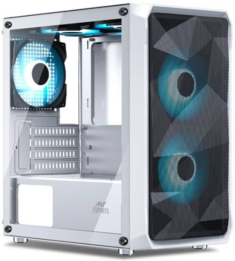 Ant Esports 100 Air Support M-ATX, ITX, | Pre-Installed 2 Rainbow Fans ...