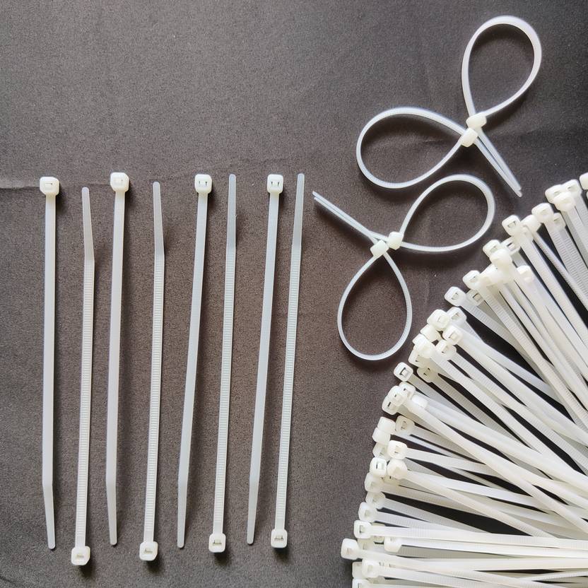 Shivansh Technology 6"inch White,150 x 2.5 mm,zip lock teeth greep self ...