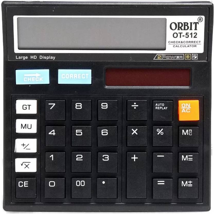 Flipkart.com | Heinriched Orbit OT-512 Solar and Battery Power Anti-Break Model Basic Calculator ...