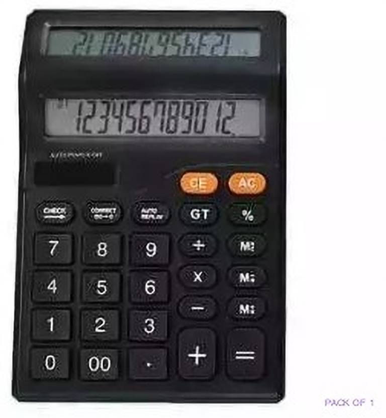 Flipkart.com | Whizfix BIG DOUBLE DISPLAY BLACK CALCULATOR01RM BIG ...