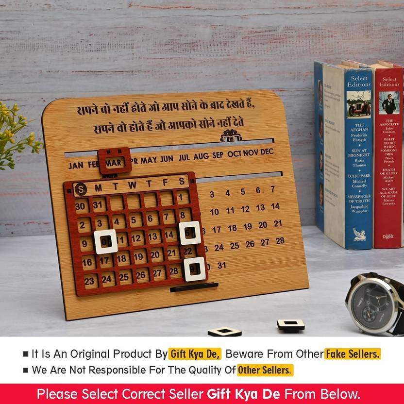 GIFT KYA DE Infinite Motivational Quote 3D Desk Table Calendar For ...