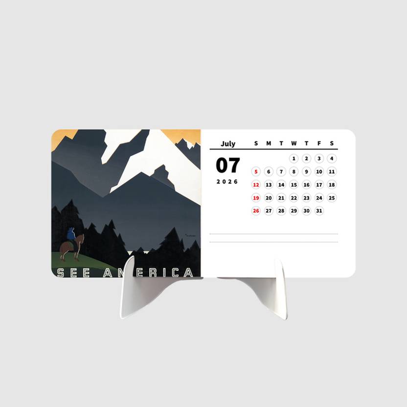 SKIN FACTORY Sky High City Stylish Desk Calendar Designed 2026 Table ...
