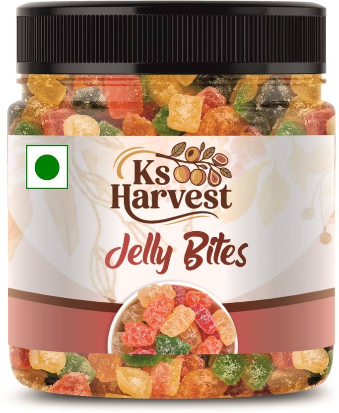 KS HARVEST Jelly Bites 250g – Fruit Flavored Soft & Chewy Candies ...