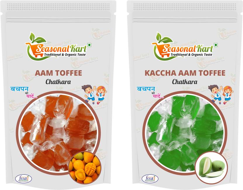 Seasonal Kart Combo Pack of Aam Papad & Kaccha Meetha Aam 200 gm Each ...