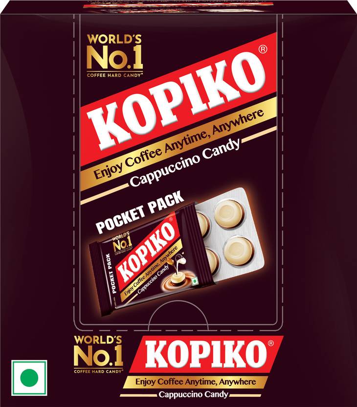 KOPIKO Cappuccino Candy - World's No 1 Coffee Hard Candy* Pocket Pack ...