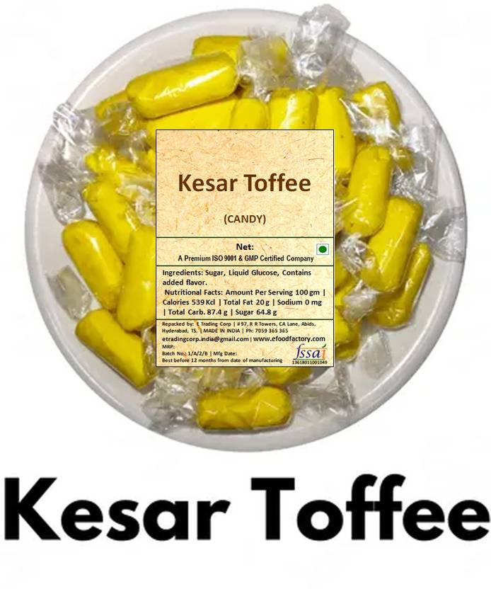 E Food Factory Kesar Toffee 500 g Kesar Candy Price in India - Buy E ...
