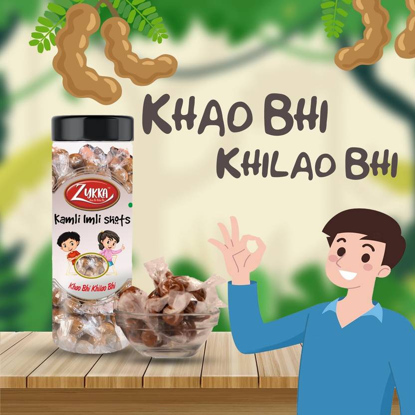 Zykka Kamli Imli Shots, Chulbuli Imli Candy Tamarind, Sweet & Sour ...