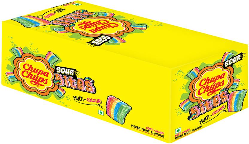 Chupa Chups Soft and Chewy Sour Bites Mixed Fruit Sour Candy Price in ...