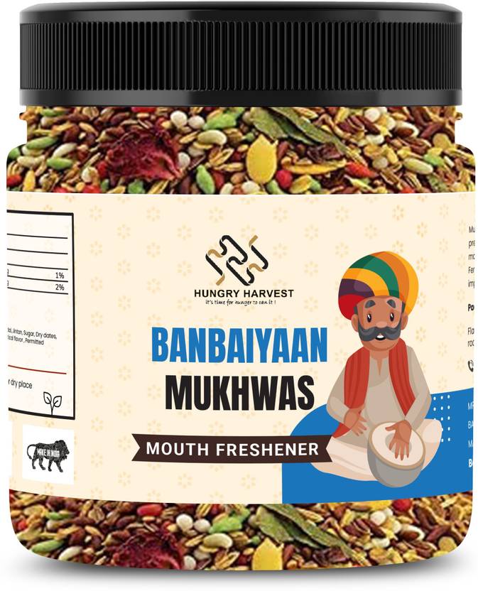 HUNGRY HARVEST Bambaiya Mukhwas Mix Saunf Mukhwas After Meal| Jar Pack ... HUNGRY HARVEST Bambaiya Mukhwas Mix Saunf Mukhwas After Meal| Jar Pack ...