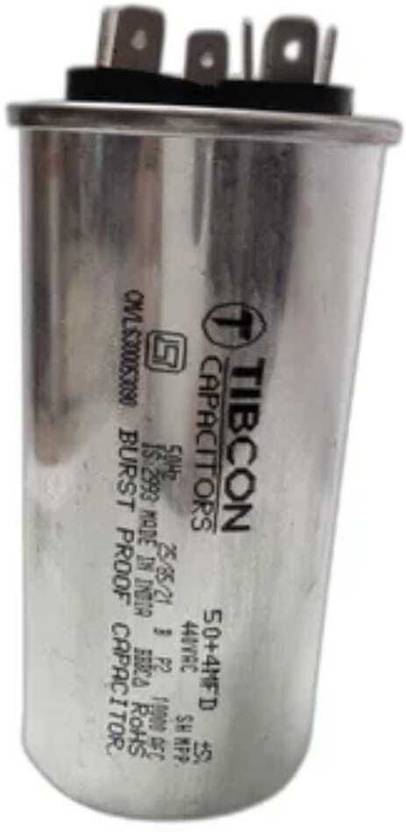 Spinxx 50+4 MFD Tibcon Capacitor 440V for 1.5 Ton & 2 Ton Air ...
