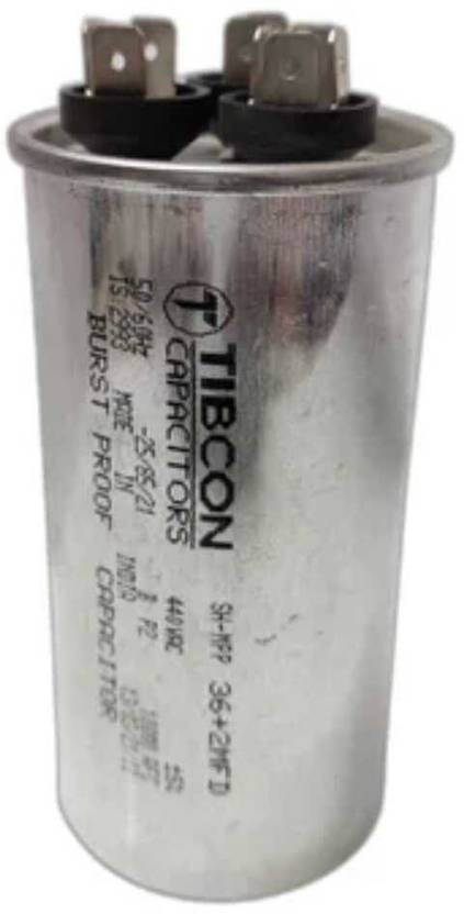 Spinxx 36+2 MFD Tibcon Capacitor 440V Air conditioner Motor Control ...