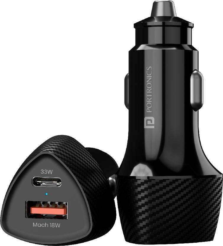 Portronics 33 W Turbo Car Charger Price in India - Buy Portronics 33 W ...