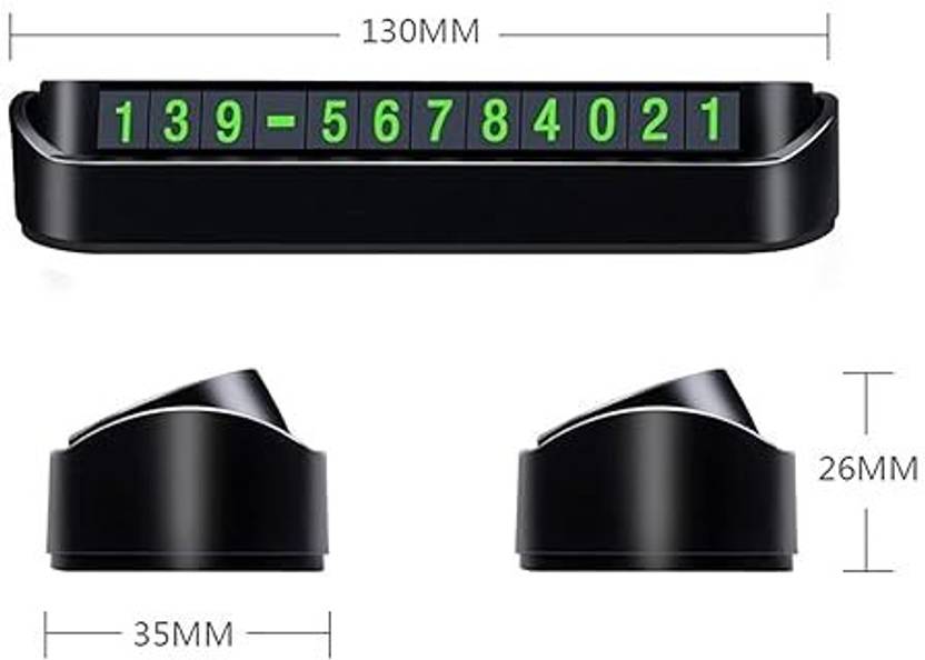 ZAYLO MINI MART Car Dashboard Number Display - Mobile Number Display ...