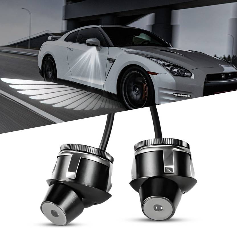 CARZEX LED Wings Car Lights – Mirror & Logo Shadow, Waterproof ...