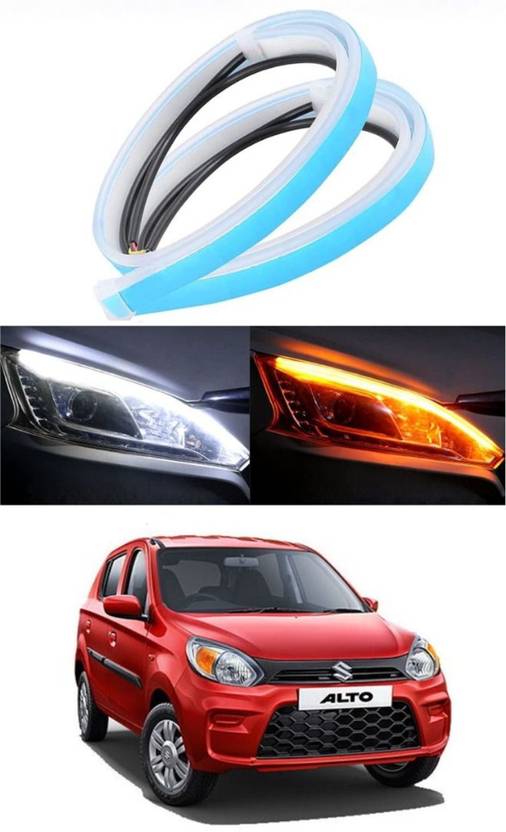 gearvolt White & Amber Daytime Running Light-HX83 Car Fancy Lights ...
