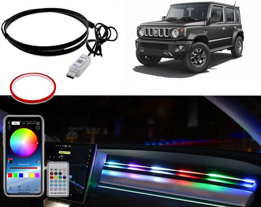 Selifaur Car USB 110cm k4 app control Ambient Light Dashboard Symphony ...