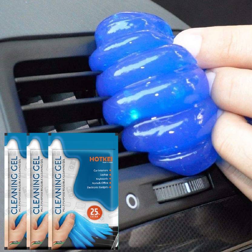 HOTKEI (100gm X 3 Packet Blue) Multipurpose Perfumed Scented Blue Car ...