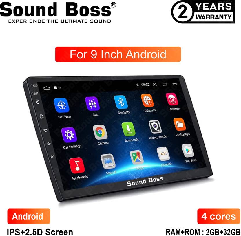 Sound Boss Androidify 3rd Generation 9 Inch Android (2GB/32GB) Car ...