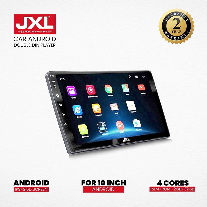 JXL 10 Inch Car Android 2GB/32GB Touch, Quad Core Processor 1280P HD ...