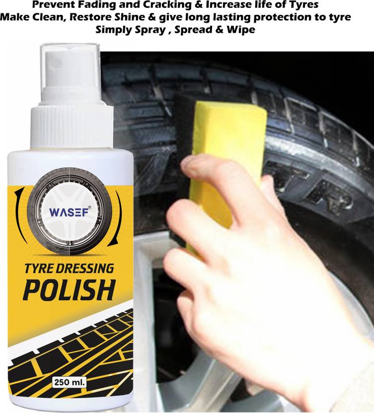 WASEF Tyre Dressing Polish Liquid_14 250 ml Wheel Tire Cleaner Price in ...