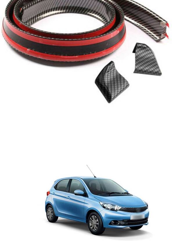 PROEDITION Rear Strip Splitter Spoiler Side Skirt Rubber Carbon ...