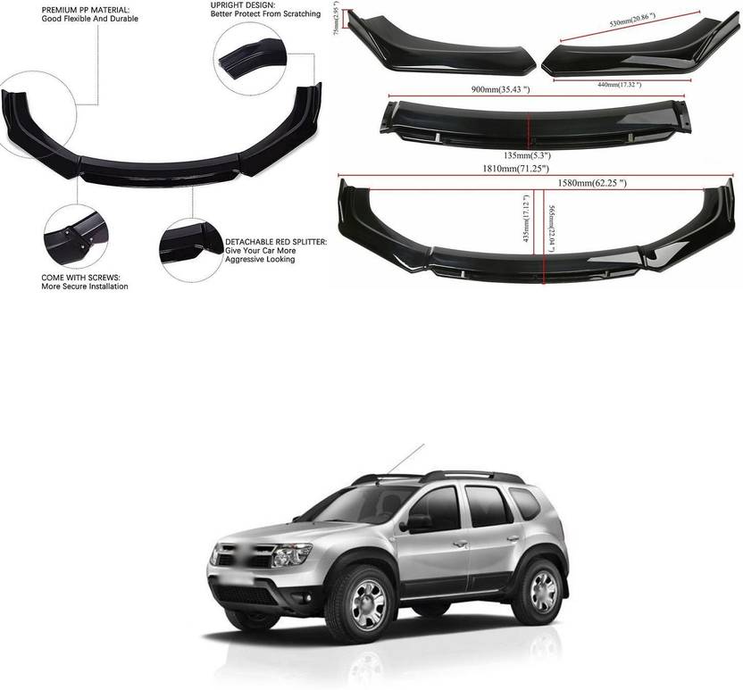 XZRTZ Car Front Bumper Spoiler Splitter Body Kit Side Skirt Front ...