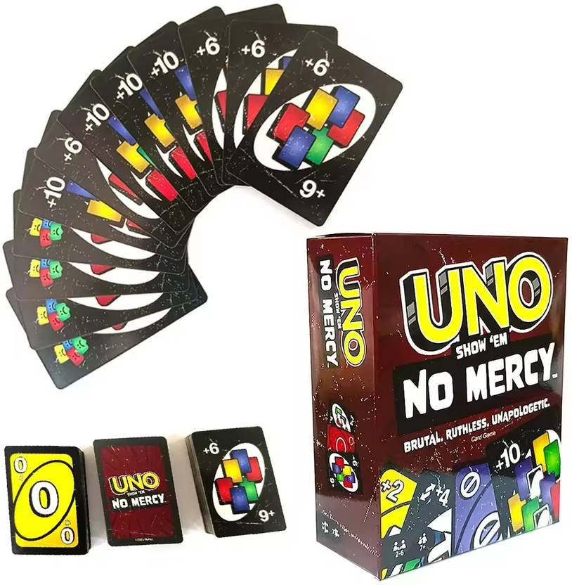 SALPITOYS 168PCS Classic Uno no Mercy Thickened Paper Full Range Party ...