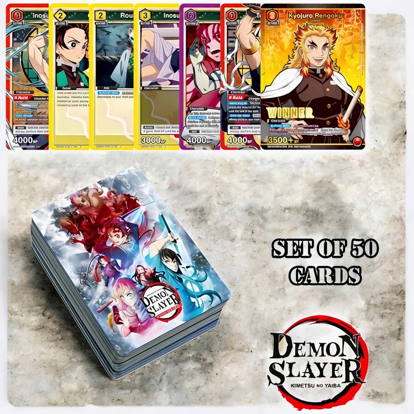 EpicTurners Demon Slayer Anime Cards | Tanjiro Nezuko Zenitsu Inosuke ...