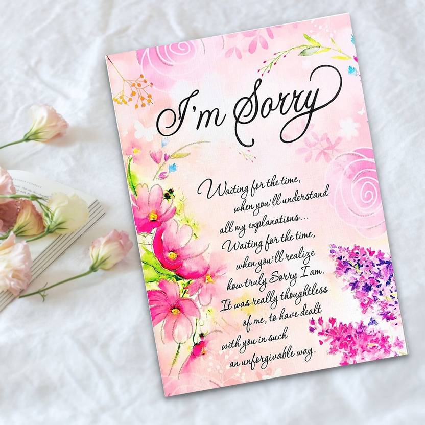 Almoda Creations Sorry Greeting Card Greeting Card Price in India - Buy ...