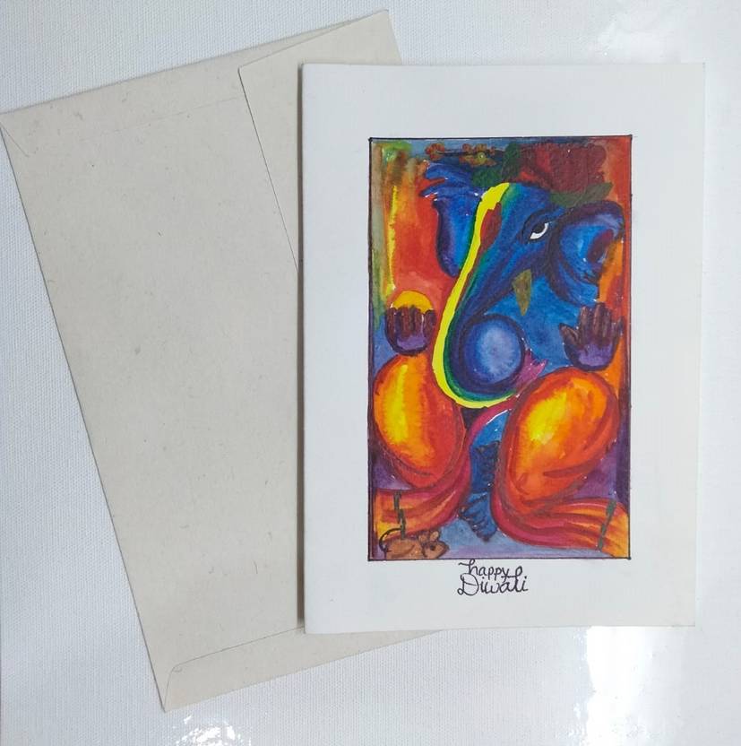 CHITRAKAAR HERITAGE HAND PAINTED GREETING CARDS Greeting Card Price in ...