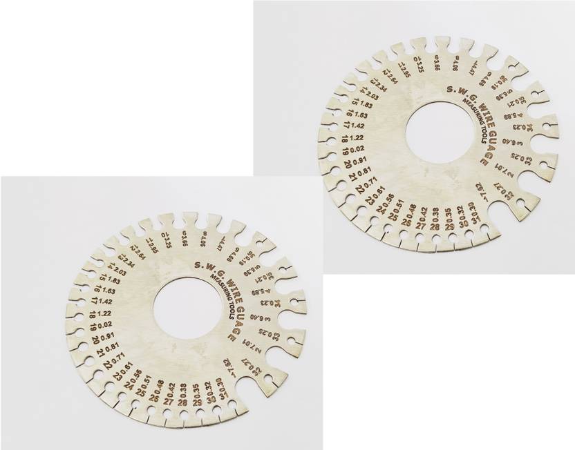 DUMDAAR Round Stainless Steel Wire Gauge Diameter Gage Metal Inch ...