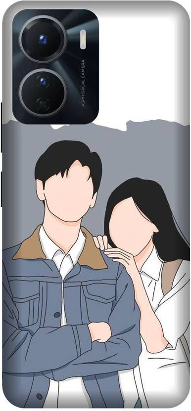 Casetube Back Cover for Vivo Y56 5G,V2225,ANIME,BOY GIRL,CARTOON,LOVE ...
