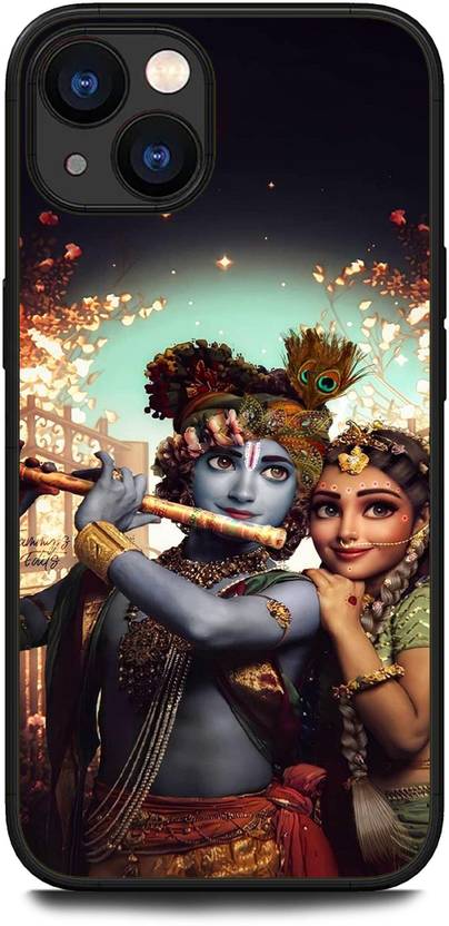 TPM Back Cover for I Phone 13, RADHA KRISHNA, ANIME, ART, GOD WALLPAPER ...