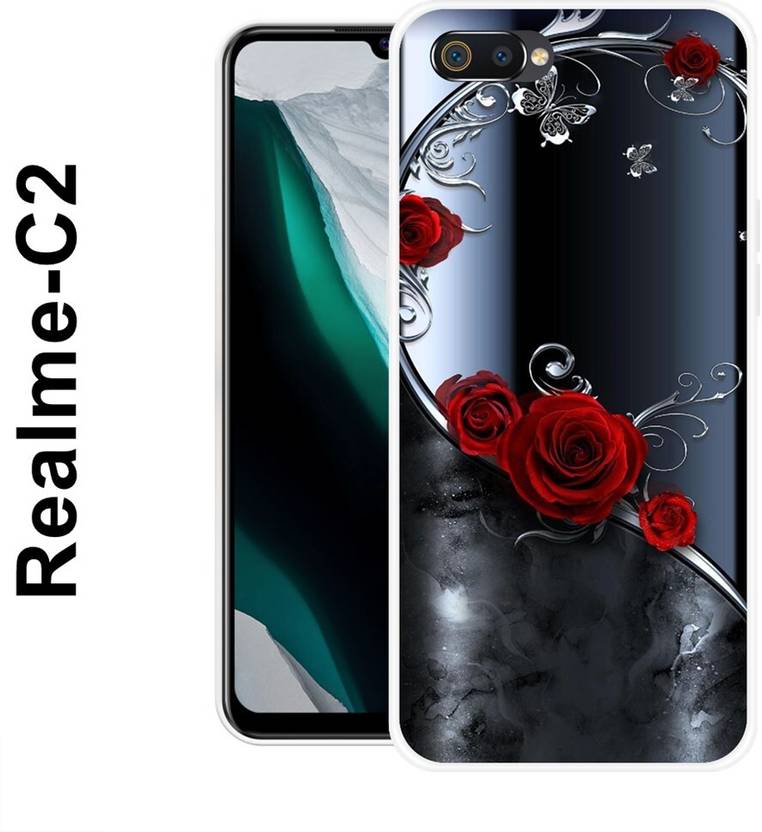 Covertrust Back Cover for Realme C2, Red, Rose, Design, Gulaab ,029 ...