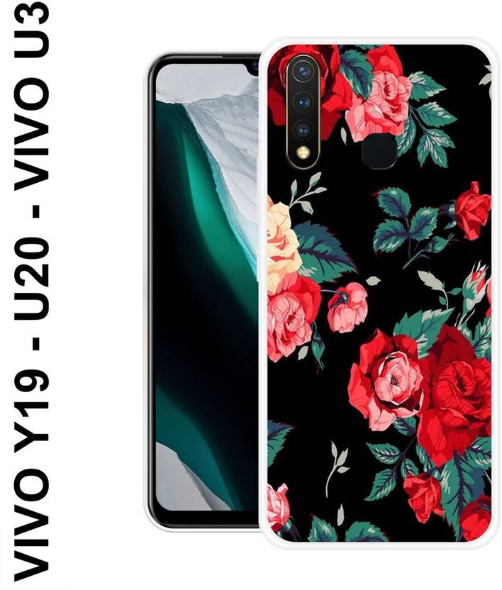 MOBECARE Back Cover for VIVO Y19 FLOWERS, UNIQUE, TRENDING, VALOR ...