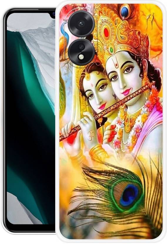PHONE WALEY.COM Back Cover for OPPO A18 ,CPH2591, RADHA KRISHNA, LORD ...