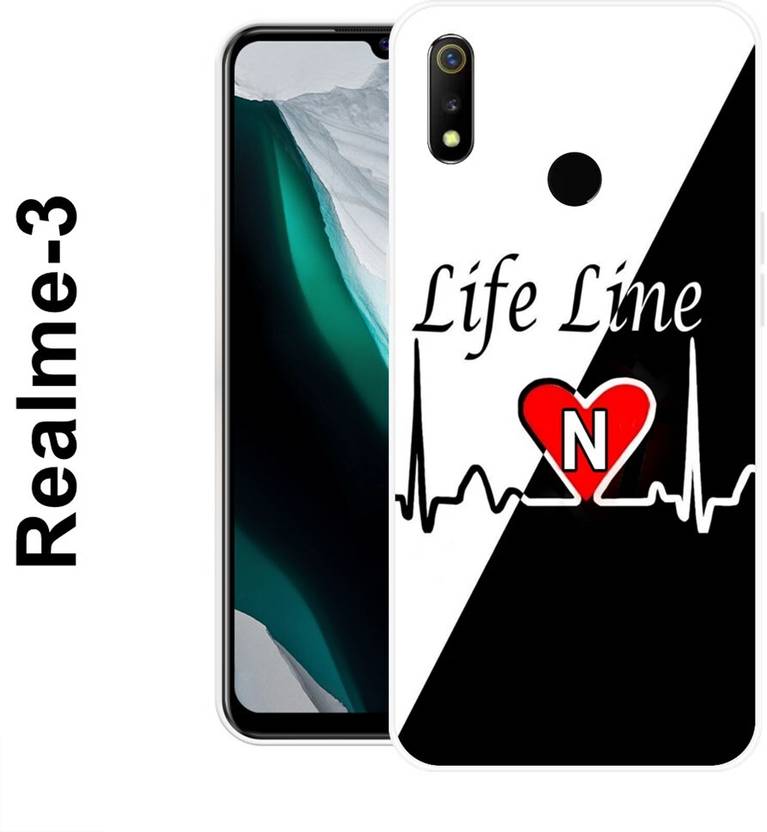 MOBIFLY Back Cover for Realme 3, N, Life, Line, Alphabet, Latter, 455 ...