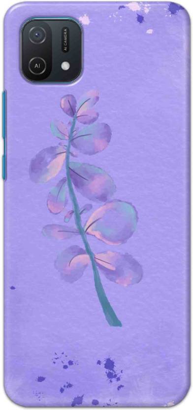 NDCOM Back Cover for Oppo A16K / Oppo A16e Purple Pastel Floral Printed ...