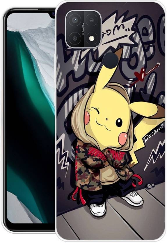 3D U PRINT Back Cover for OPPO A15s,CPH2179, PIKACHU, POKEMON, GAME ...